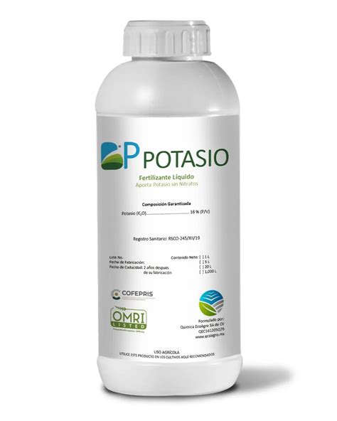 Bp Potasio Bioproductos Agrícolas