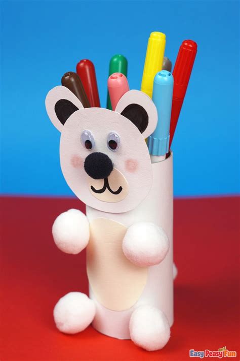 Polar Bear Toilet Paper Roll Craft At Don Casteel Blog