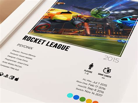 Rocket League Poster Digital Download Video Game Poster Rlcs Rl Rocket
