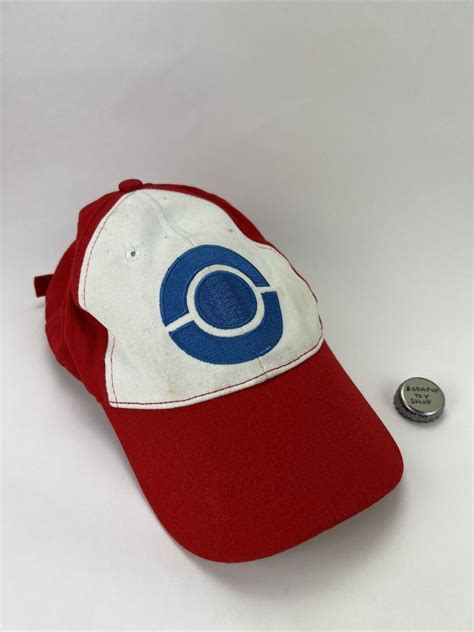 Pokemon Ash Ketchum Bw Unova Hat Blue Pokeball Adjust Gem