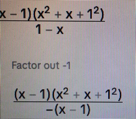 How Did “factor Out 1” Happen Rcalculus
