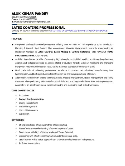 Alok Resume Pdf Quality Management Leadership