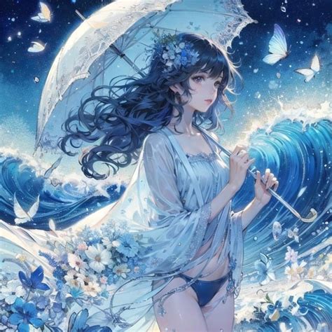 Download Ocean Woman Manga Royalty Free Stock Illustration Image