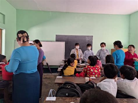 နောင်ချိုမြို့နယ် အမှတ် ၄ အခြေခံပညာမူလတန်းကျောင်းတွင် ကျောင်းသား၊ ကျောင်းသူများအား အာဟာရ န