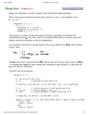 16 CISC CMPE 365 Merge Sort Pdf 9 8 22 2 20 PM CISC CMPE 365 Merge Sort Merge Sort Back To