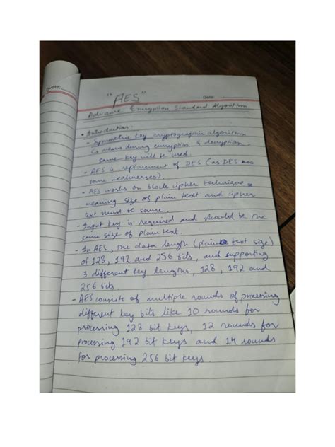 Aes Notes Pdf