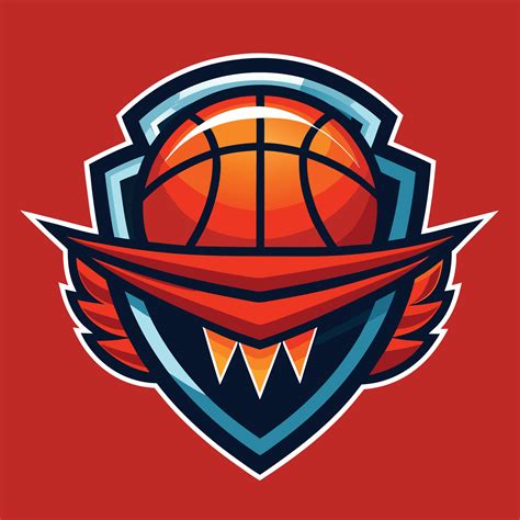Basketball Team Logo Design Illustration On Solid Background 47197178