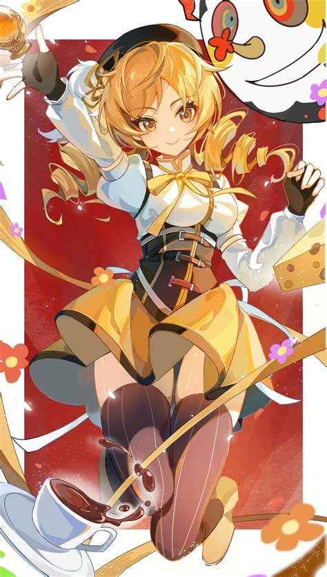 Tomoe Mami Tomoe Mami And Charlotte Mahou Shoujo Madoka Magica And 1