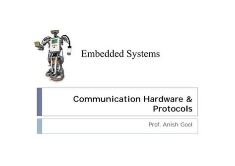 Communication Interface Of The Embedded Systems Ppt