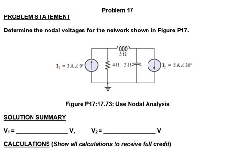 Solved Determine The Nodal Voltages For The Network Shown In