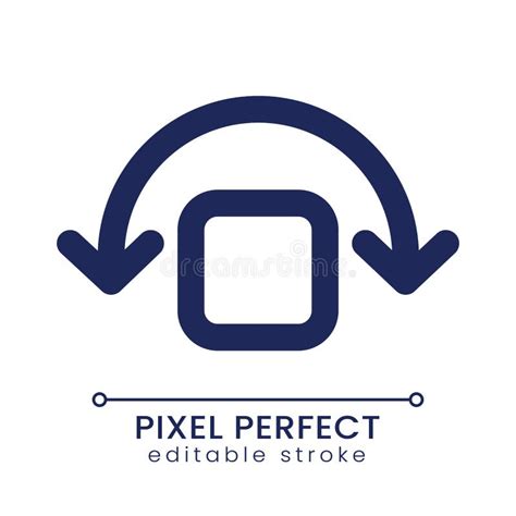 Wobble Animation Pixel Perfect Linear Ui Icon Stock Vector Illustration Of Application Tool
