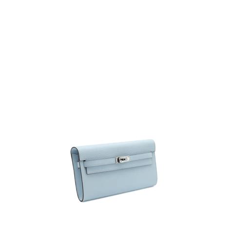 Hermès Bleu Brume Chèvre Mysore Kelly To Go Palladium Hardware 2021