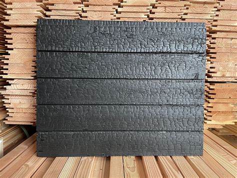 Larch Charred Timber Cladding Boards Horizontal Timberulove
