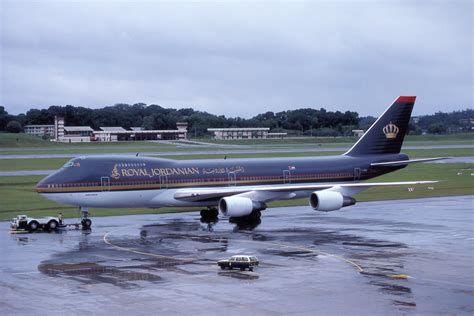 ロイヤル・ヨルダン航空 Boeing 747 200 Jy Afs シンガポール・チャンギ国際空港 航空フォト By Blowgunさん 撮影1987年01月02日