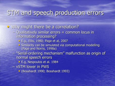 PPT Verbal Working Memory And Speech Errors PowerPoint Presentation Free Download ID 5602031