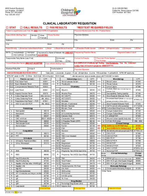 Fillable Online Clinical Laboratory Requisition Fax Email Print Pdffiller