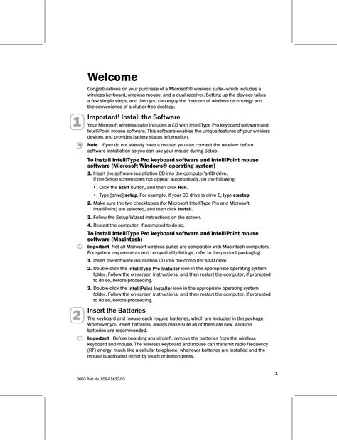 Microsoft 1011 Microsoft Wireless Desktop Elite Keyboard User Manual Manual