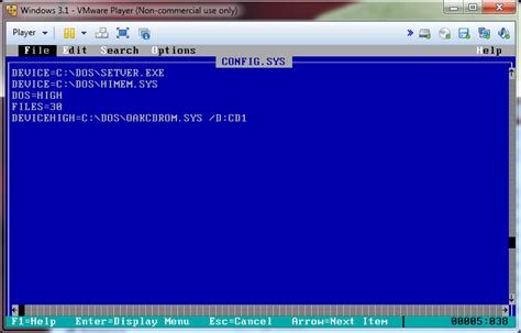 Installing Windows 3 1 In VMware Player