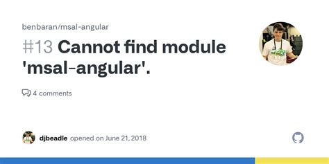 Cannot Find Module Msal Angular Issue 13 Benbaran Msal Angular