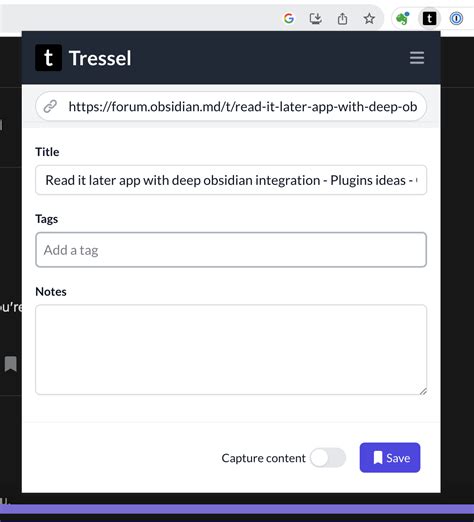 Read It Later App With Deep Obsidian Integration Plugins Ideas