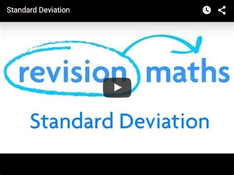 Standard Deviation Mathematics GCSE Revision