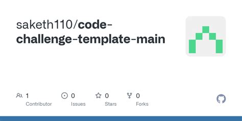 GitHub Saketh Code Challenge Template Main
