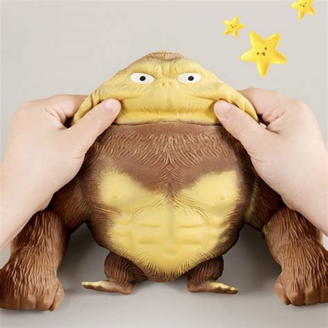 Bookaz 스트레스해소 말랑이 킹콩 인형 고릴라 찐득볼 만득이 손장난감 센스있는 선물 소품 에이블리