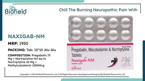 Pregabalin Nortriptyline Hcl Methylcobalamin Tablets Manufacturer Supplier And Franchise