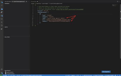 debugging frontend in vs code