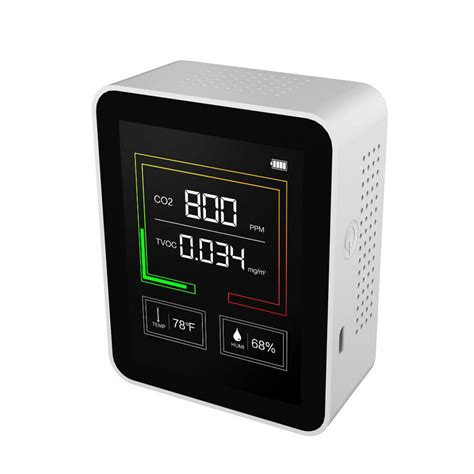 Portable Co2 Carbon Dioxide Detector Tvoc Air Quality Detection Smart