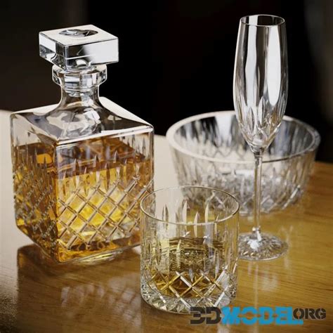 3d Model Whiskey Set