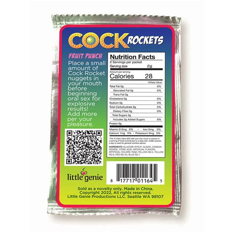Little Genie Cock Rockets Oral Sex Candy Fruit Punch Bodispa B2b