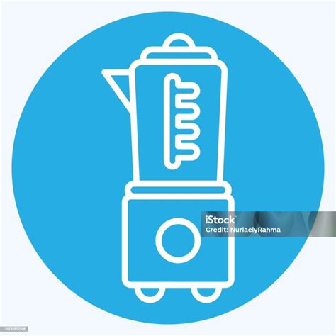 아이콘 블렌더 주방 가전 기호에 적합합니다 파란 눈 스타일 편집 가능한 간단한 디자인 디자인 템플릿 벡터 간단한 그림 0명에