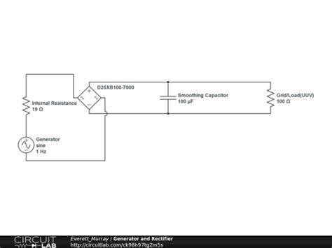 Generator And Rectifier CircuitLab