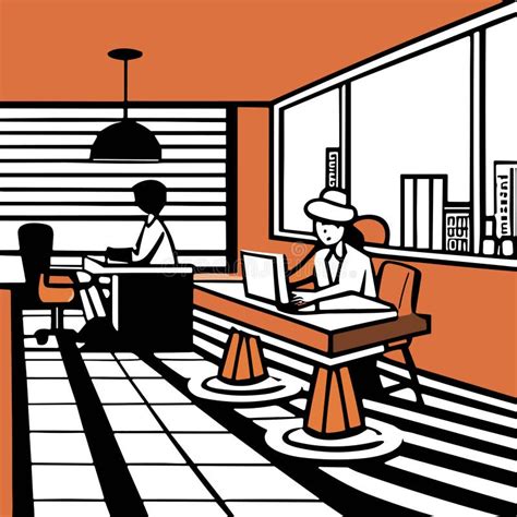 Black Man Office Behind Desk Stock Illustrations 110 Black Man Office