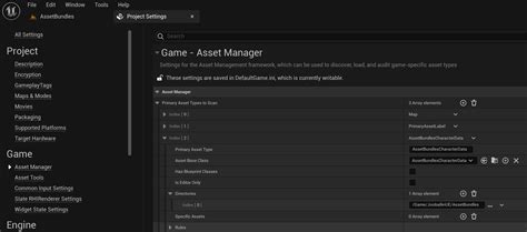 Unreal Engine The Asset Manager Primary Assets And Asset Bundles