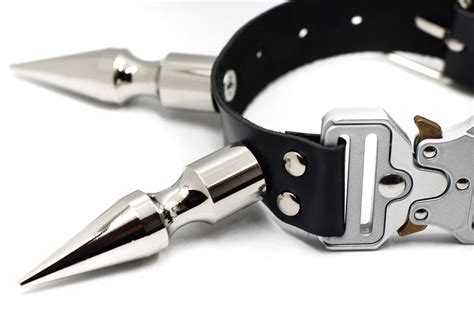 Goth Choker Industrial Choker Huge Spike Ckoker Punk Etsy