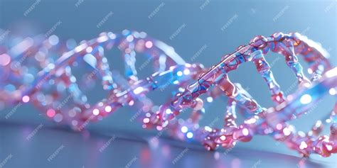 Premium Photo Illuminated Double Helix Code Segments Illustrating