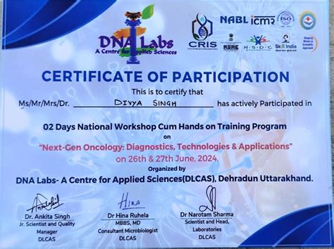 Divya Singh On Linkedin Workshop Cum Hands On Training On Next Gen Of Oncology