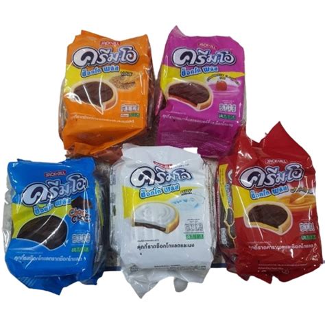 ครีมโอ ช็อคโกพลัส แจ็ค แอนด์ จิล แพ็ค 12 ซอง 5 รสใหม่ ครีมโอคุกกี้ราคาเมลช็อคโกแลต Shopee