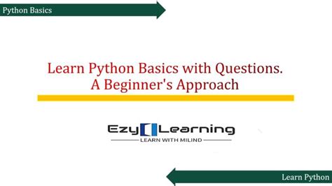 Easy Learning Python Qas For Beginners To Pro Part 1