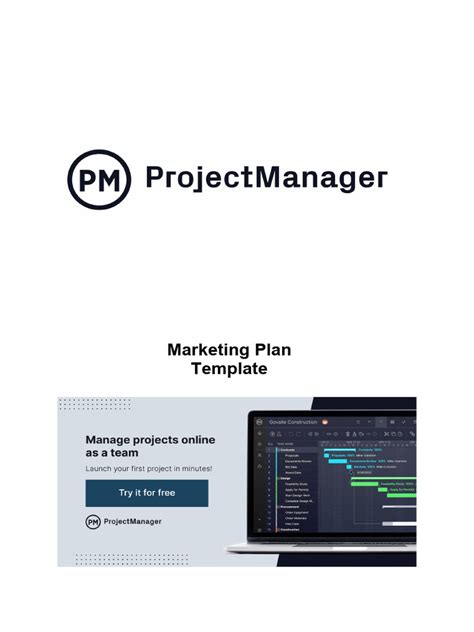 Marketing Plan Template Projectmanager Wlnk Pdf Marketing Swot Analysis