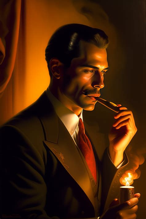 Lighting A Cigarette In Dark