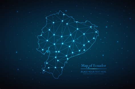 에콰도르 기하학적 메쉬 다각형 네트워크 라인의 추상지도 0명에 대한 스톡 벡터 아트 및 기타 이미지 0명 3차원 형태