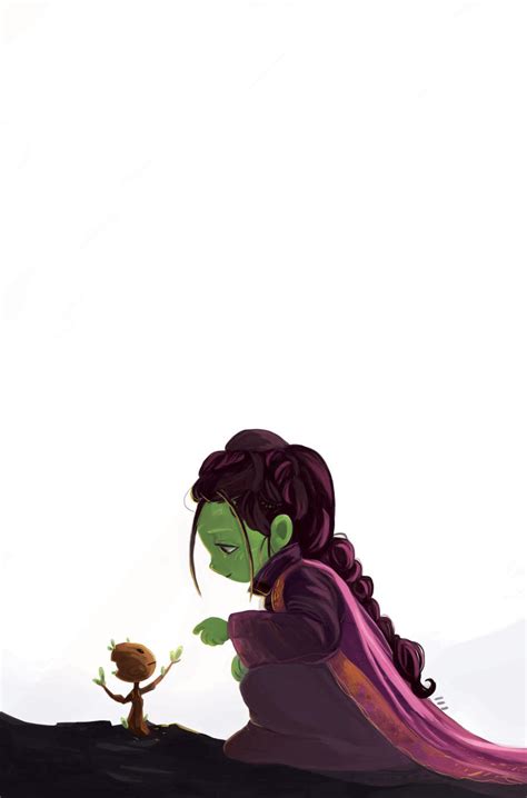 Gamora Groot By Crayonbot On Deviantart