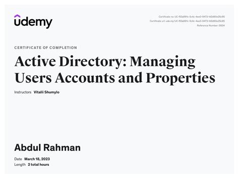 Abdul Rahman On Linkedin Udemy Course Completion Certificate