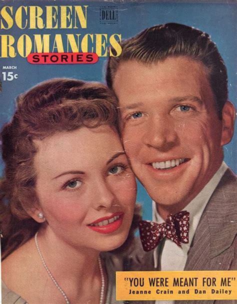 Jeanne Crain Dan Daily Cover Only Original Clipping Magazine Photo