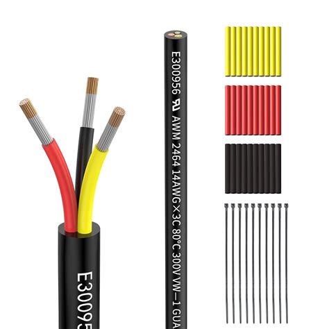 14gauge 3 Wire Cable 143 Electrical Wire 3 Conductor Extension Cable