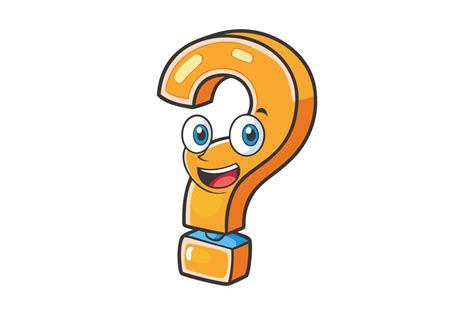 Question Mark Face Cartoon
