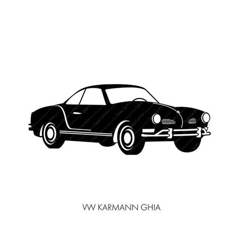 Volkswagen Karmann Ghia Classic Car Poster Instant Digital Wall Print